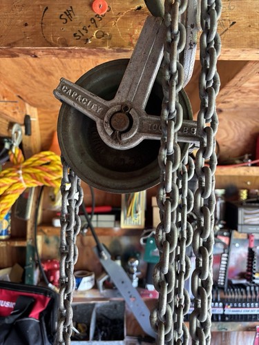 Vintage Chain Hoist Capacity 1000 Lbs Model Thern Machine Co. USA | eBay