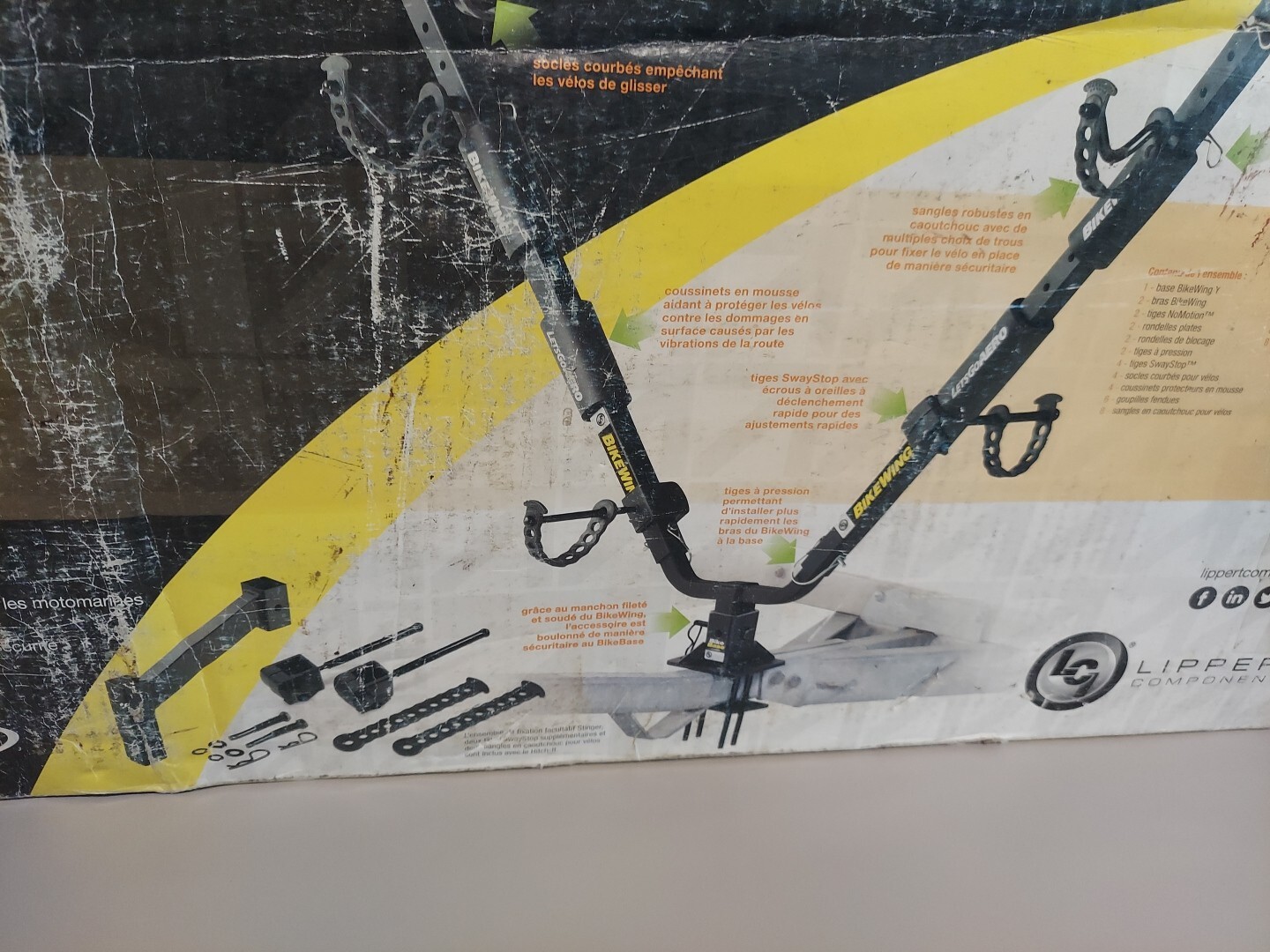 Lippert 731138 Hitch-It Double Bike Carrier Rack for Straight Tongue ...