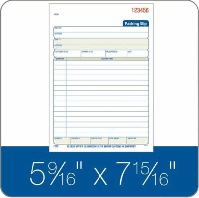 ABFT5082 Packing Slip Book, 3-Part, Carbonless, 50 ST/BK | eBay
