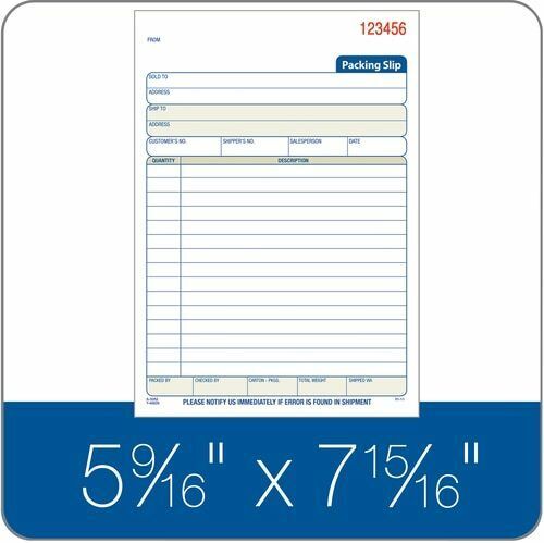 ABFT5082 Packing Slip Book, 3-Part, Carbonless, 50 ST/BK | eBay