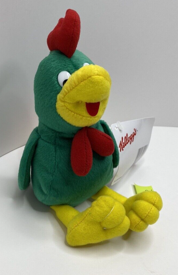 2000 Kellogg's Corn Flakes Cornelius Green Rooster 8 Inch Bean Plush ...