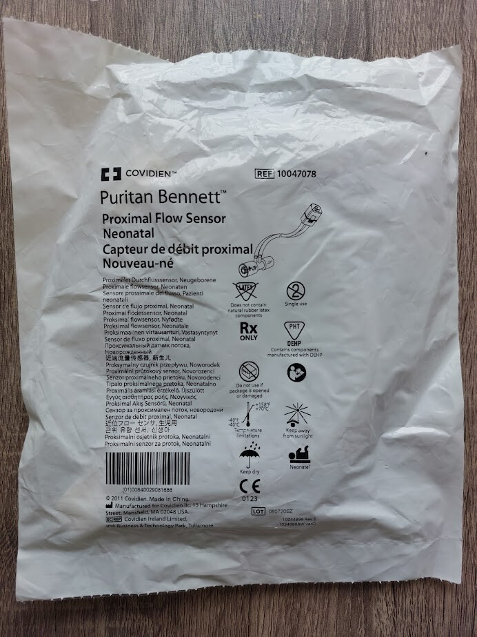PROXIMITY FLOW SENSOR, NEONATAL. Puritan Bennett - Covidien (PACK of 12 ...