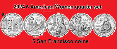 2024 American Women Quarter S 5 Coin Set UNC *ON HAND* | eBay