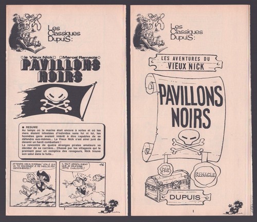 REMACLE . VIEUX NICK PAVILLONS NOIRS N°1 A 6 . SPIROU . 1973 ( H85 ...