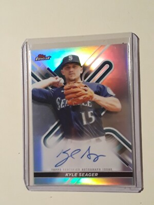 2022 TOPPS FINEST KYLE SEAGER REFRACTOR AUTOGRAPH-MARINER ALL TIME ...