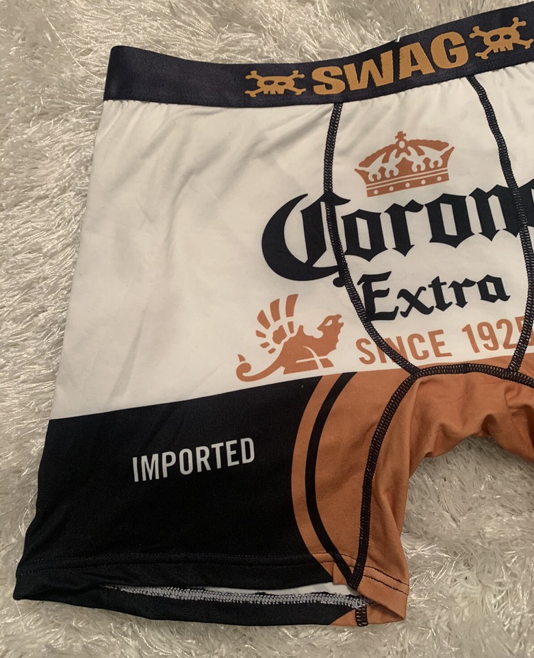 SWAG Corona Extra Beer Men’s Navy Blue Gold 6” Underwear Size XLARGE XL ...