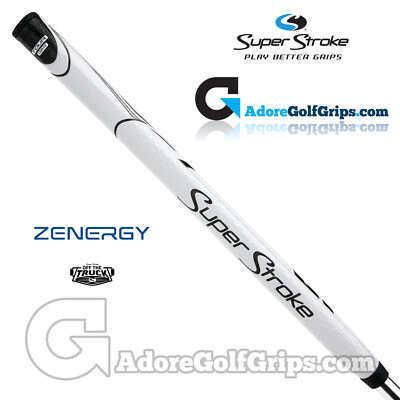 NEW - SuperStroke ZENERGY 1.0P 17 Inch Putter Grip - White / Black ...