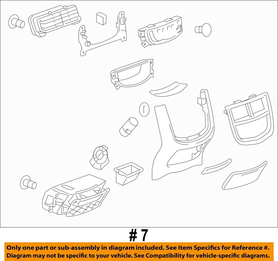 GM OEM 18-19 CTS Console Center Console-Rear Panel Assy 84334323 | eBay
