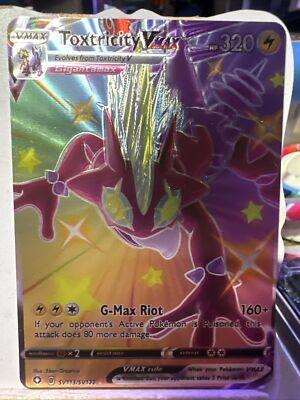 Toxtricity VMAX Shiny Holo Card Limited Edition Fan Art Card | eBay
