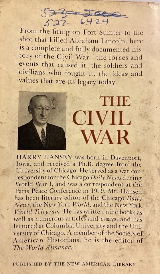 The Civil War by Harry Hansen | eBay