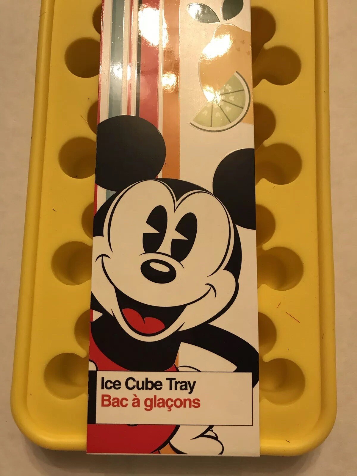 Disney Store Mickey Mouse Ice Cube Tray Yellow New Summer Fun | eBay