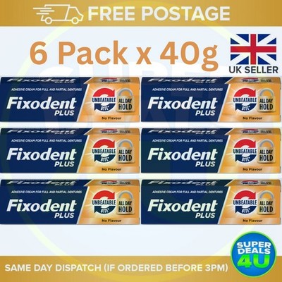 Fixodent Plus Unbeatable Bite Dual Power Hold Denture Adhesive Cream-6 ...