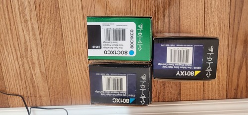 New Lexmark 80C1XC0 CX510 2 Cyan Extra High Yield 1 Yellow 801XY Office ...