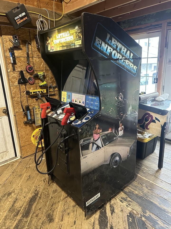 Konami Lethal Enforcers Arcade Shooting Game *Read Listing *WILL SHIP ...