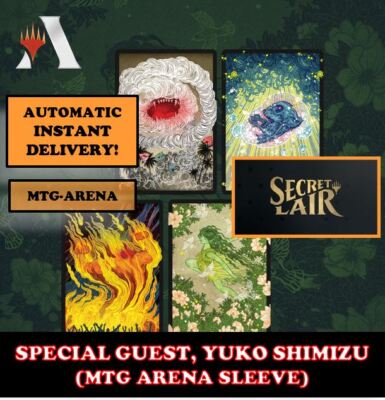MTGA MTG ARENA CODE CARD SPECIAL GUEST YUKO SHIMIZU SECRET LAIR SLEEVE ...