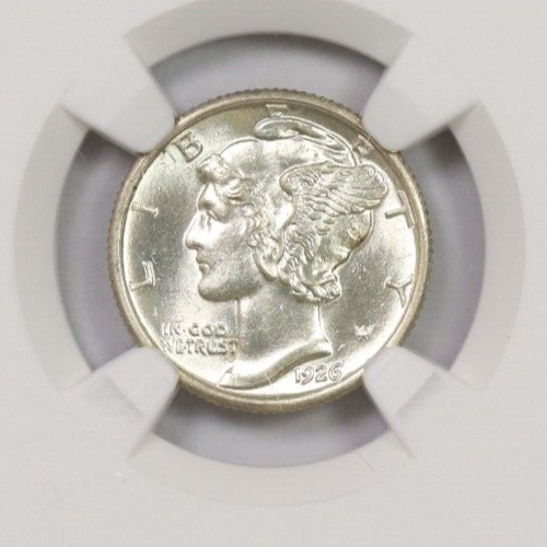 1926-P NGC 10C Silver Mercury Dime UNC Details Mint State Coin with ...