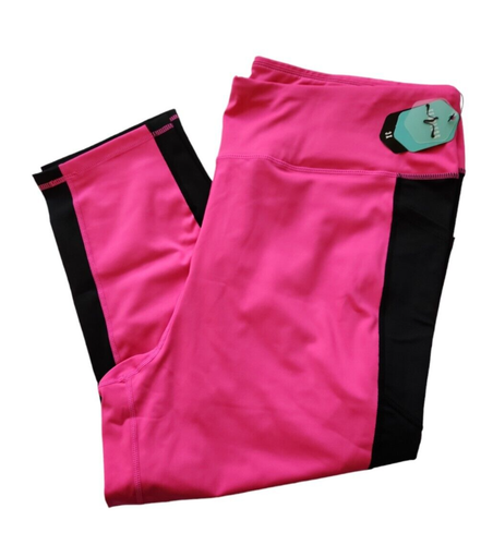 Lularoe Pink & Black 3X Fearless Fitness Legging RISE 3XL Workout Pants ...