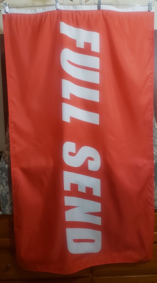 FULL SEND FLAG RED/WHITE NELK BOYS FULL SIZE FLAG 3FT X 5FT | eBay