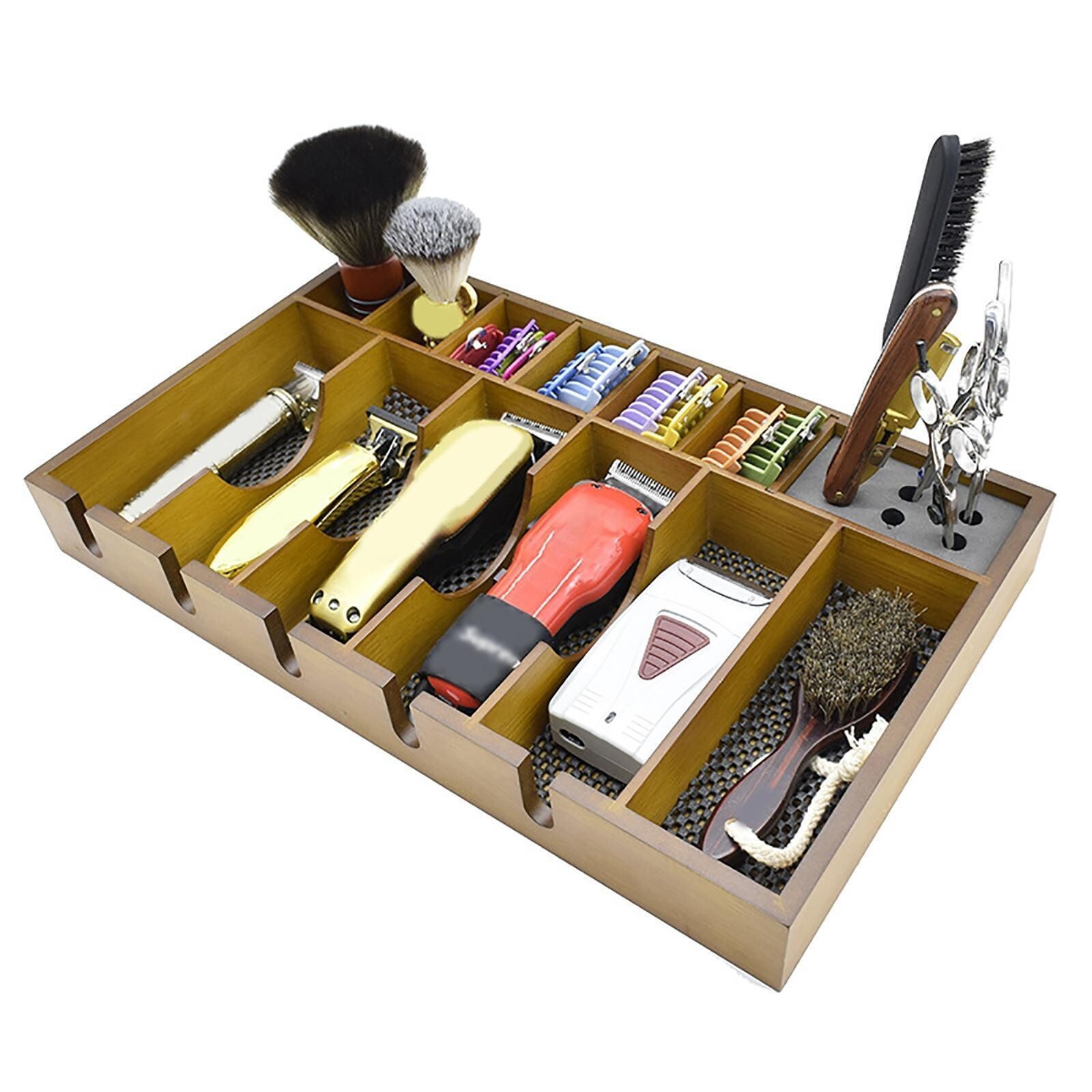 Wooden Hair Styling Tools Organizer Hair Desktop Organizer for Stylists ...