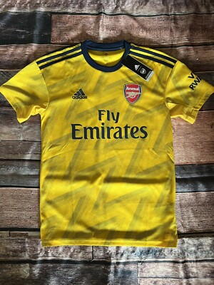 Adidas Arsenal FC Away Jersey Kit 19/20 S JVC Bruised Banana NWT | eBay