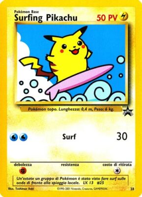 Pokemon Promo 28 Surfing Pikachu promo (IT) -NEAR MINT- | eBay