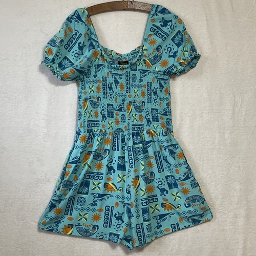 Her Universe Moana Icons Smocked Romper Size Large Disney Hot Topic ...