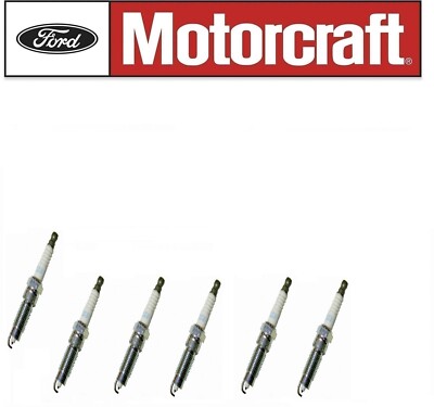 Set of 6 Spark Plug Motorcraft SP-509 HJFS24FP Double Platinum | eBay