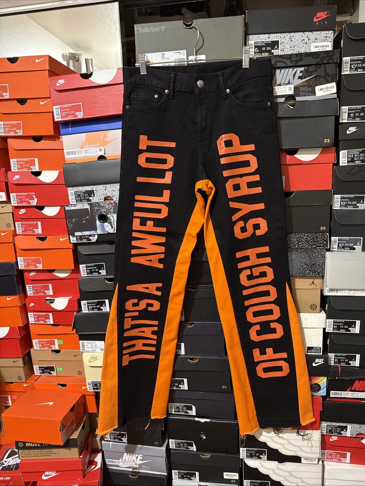 That’s a Awful Lot of Cough Syrup Denim Flared Pants … - Gem