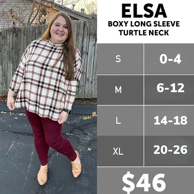 **BRAND NEW LuLaroe ELSA **SOFT** Boxy Dolman Tunic HEATHERED BLUE Size ...