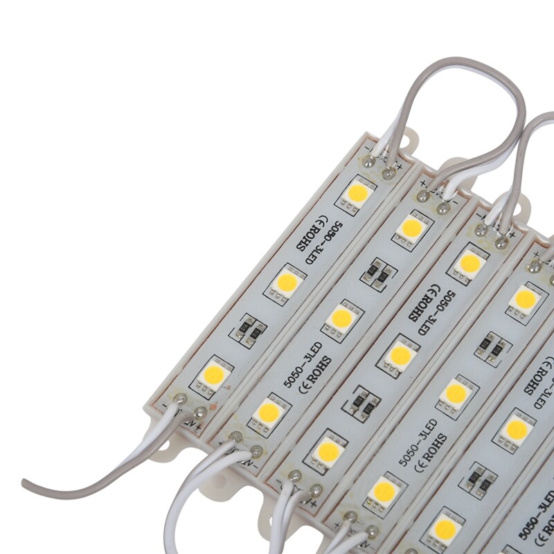 1*10pcs 5050 3 LED Module String Light DC 12V warm white O6D9 | eBay