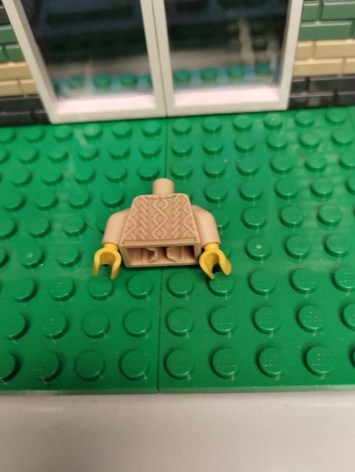 LEGO City x1 Tan Torso Wool Sweater Sailor Fisherman Upper Body ...