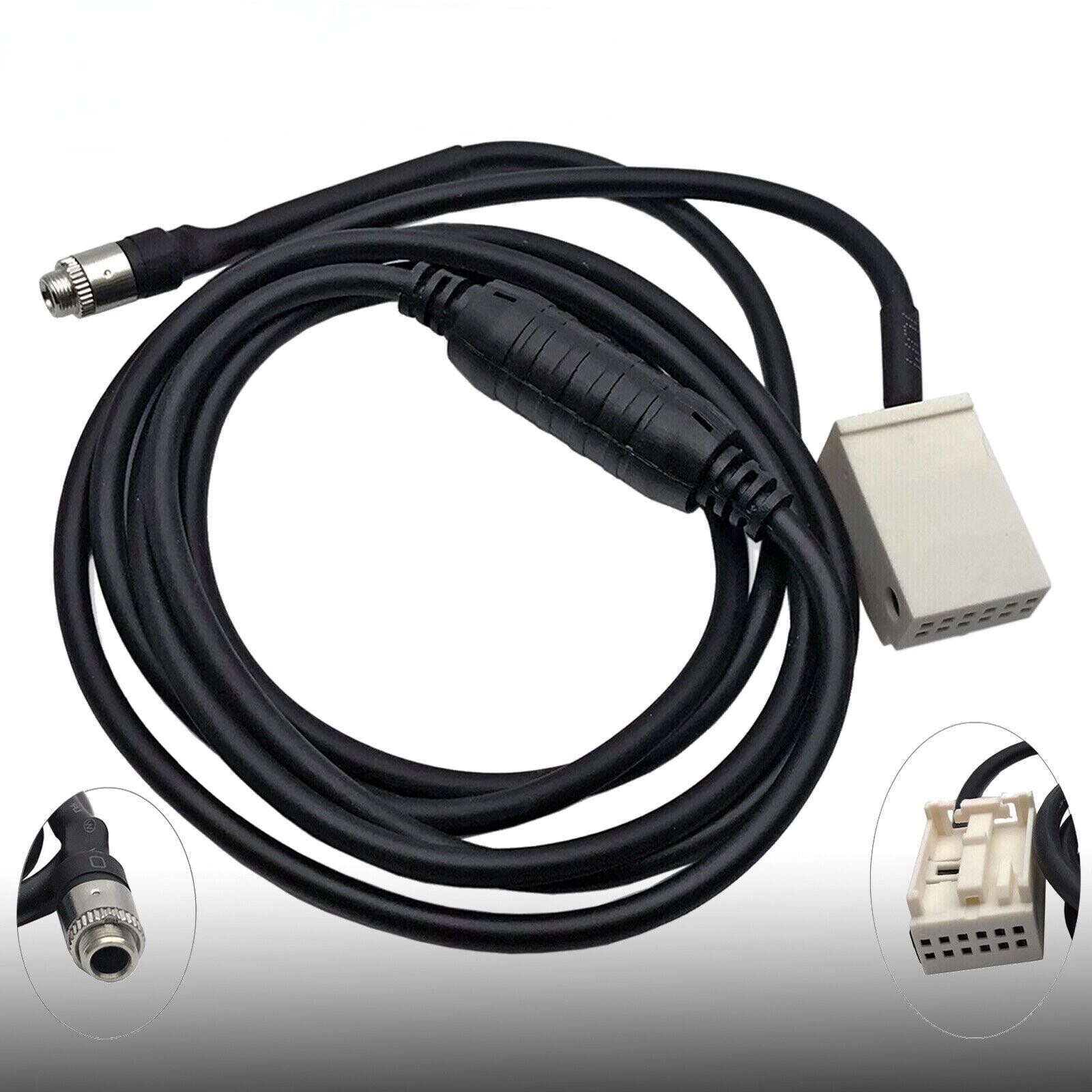 Female AUX Auxiliary Audio Input Kit Adapter Cable For BMW E60/61/65/88 ...