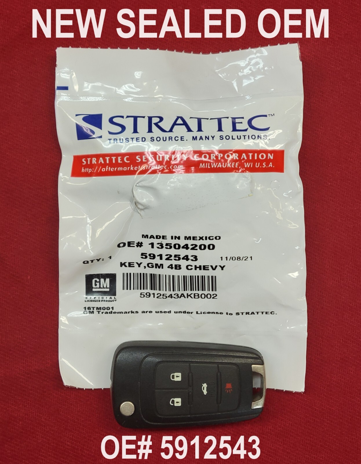 NEW OEM 5912543 OHT0106051 Genuine GM Chevrolet Logo Switchblade Flip ...