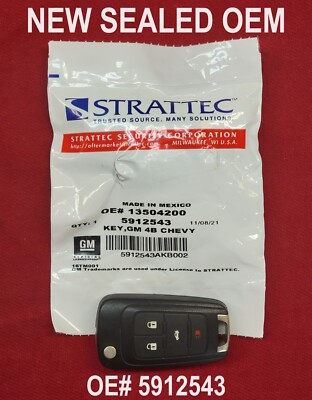 NEW OEM 5912543 OHT0106051 Genuine GM Chevrolet Logo Switchblade Flip ...