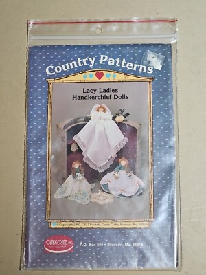 Lacy Ladies Handkerchief Dolls Ozark Crafts Country Patterns #722 FREE ...