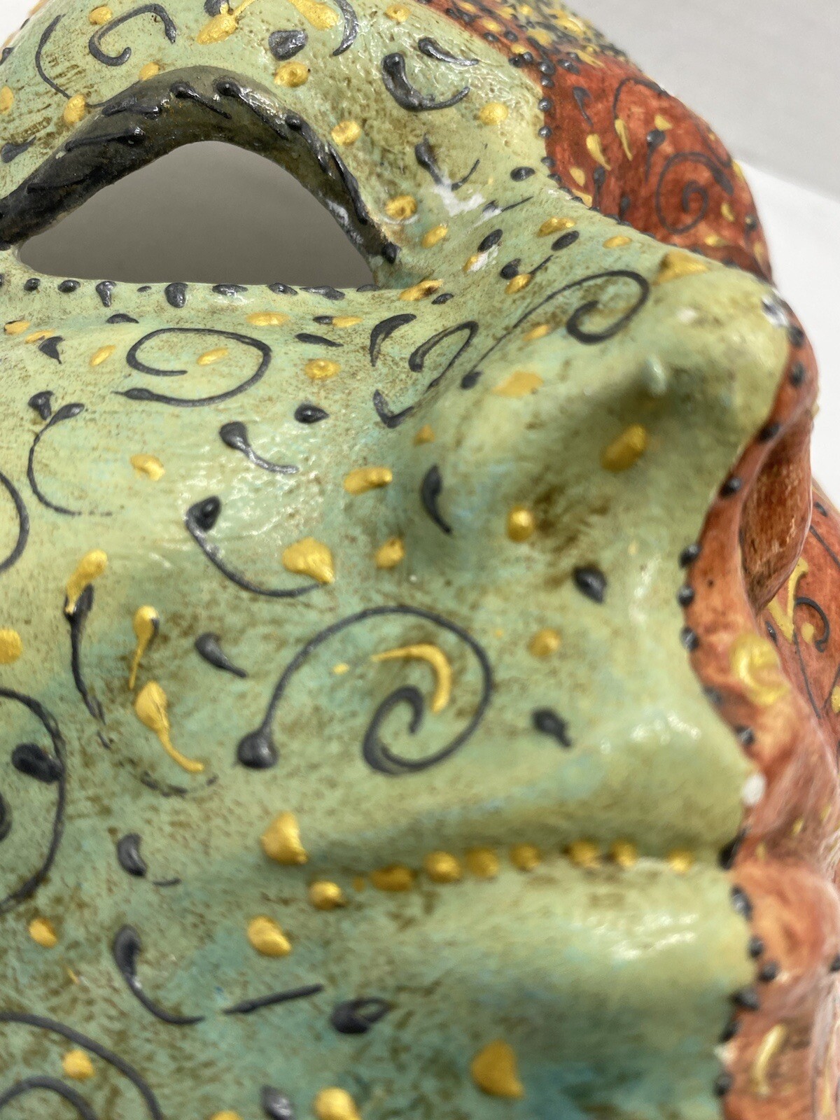 Alberto Sarria Venezia Hanging Papier Mache Full Face… - Gem