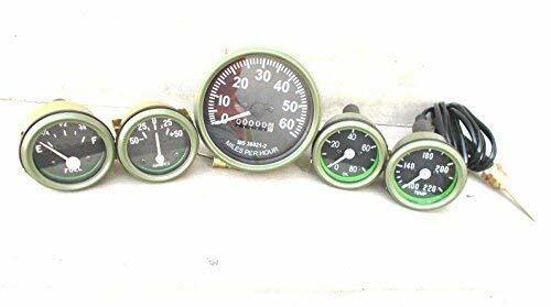 Willys Jeep Gauges Kit Speedometer 60MPH Temp Oil Fuel Amp Fits MB GPW ...