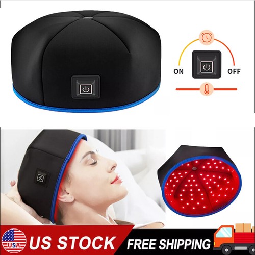 650/850nm Infrared Red Light Therapy Hat Hair Regrowth Anti-Hair Loss ...