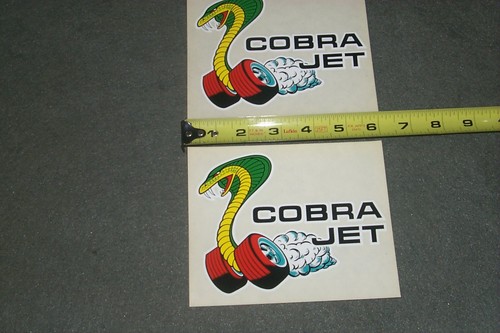2 NOS Cobra Jet Decal 1972 1973 1974 Ford Gran Torino Sport 351 CJ ...