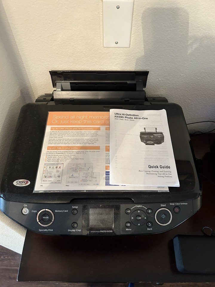 Epson Stylus Photo RX595 All-In-One Inkjet Printer 10343866157| eBay
