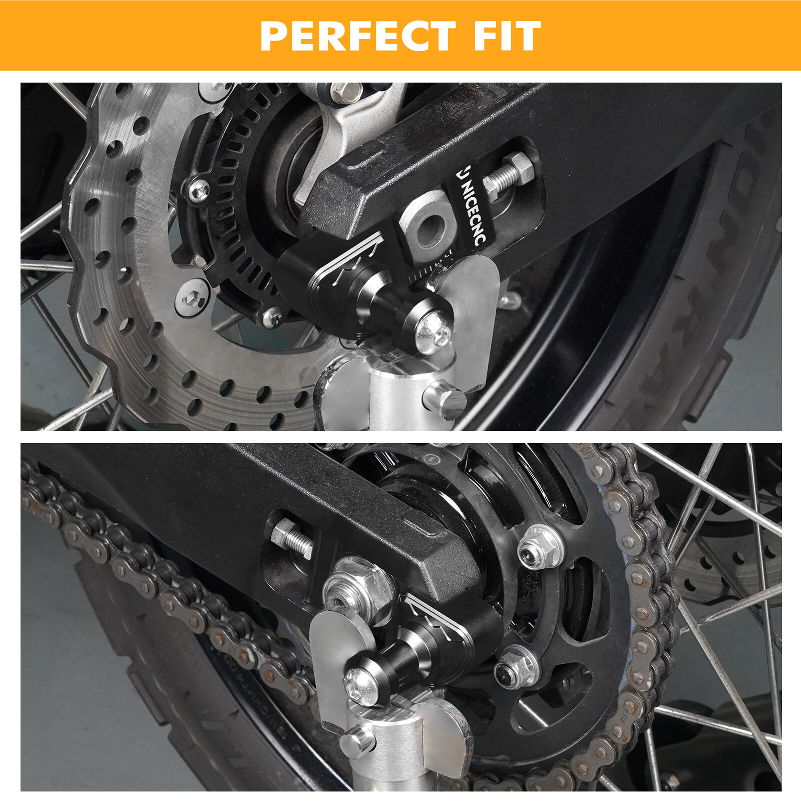 Chain Adjuster Blocks Swingarm Spool For Yamaha Tracer 900 GT 19-20 ...