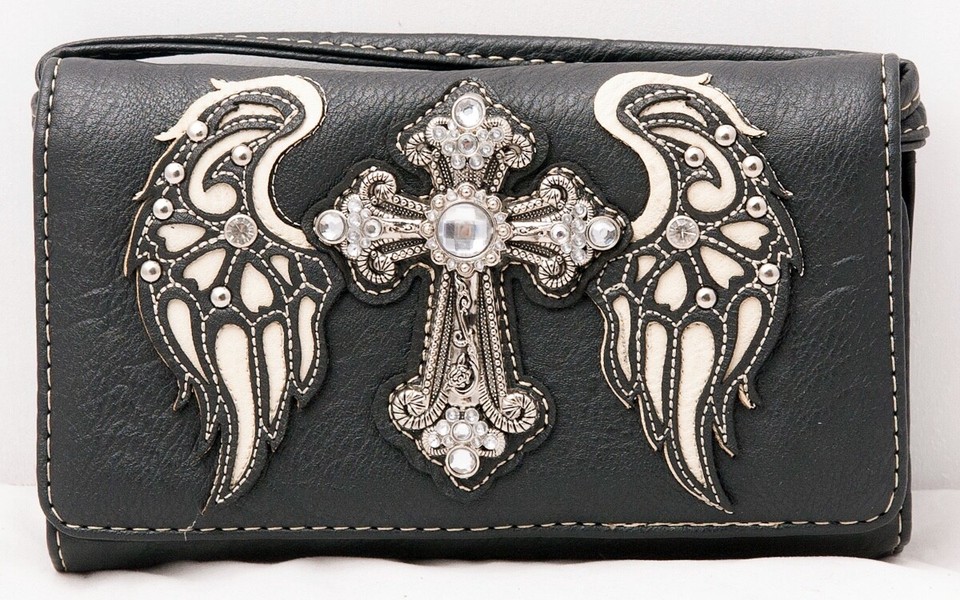 Western Purse For Women Bag Handbag Wallet Set Carry Conceal Cross ...