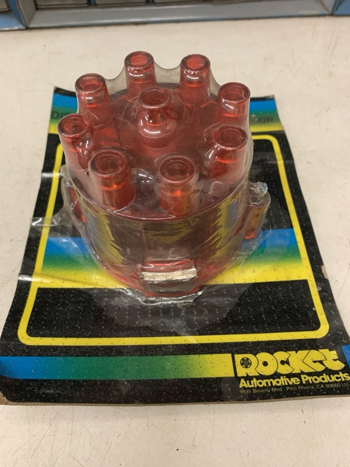 Clear Red Distributor Cap NOS Vintage Speed Part GM Chevy | eBay