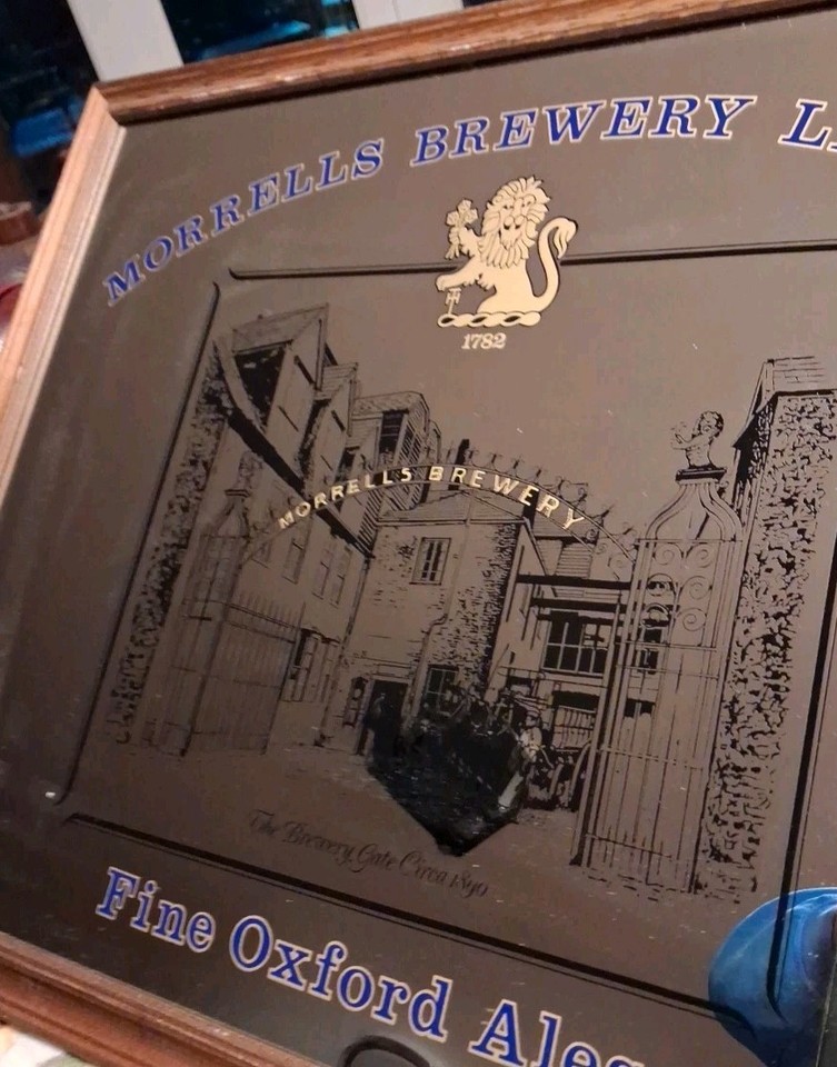 Morrells Lion Brewery Oxford Pictorial Mirror, Fine Oxford Ales | eBay UK