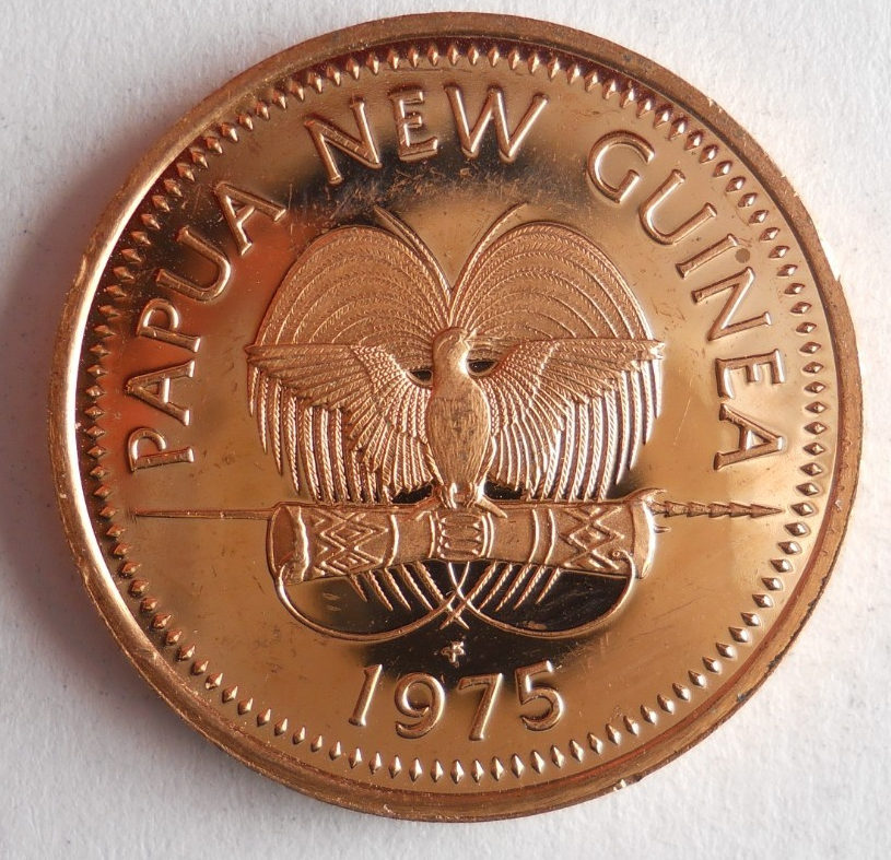 1975 PAPUA NEW GUINEA 2 TOEA - AU/UNC PROOF - Low Mintage Coin - Lot # ...