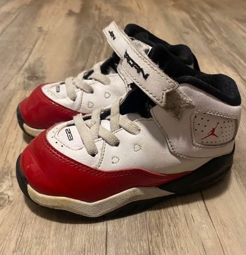Nike Air Jordan size 8C red and white sneakers Kids Shoes | eBay