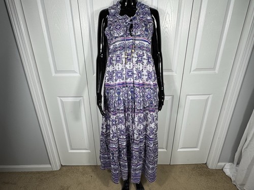 NEW True Destinations Resort Maxi Dress Cotton Batik Print Size S | eBay