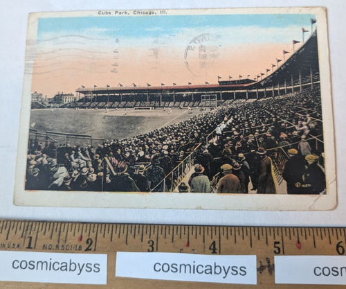 Cubs Park Chicago Ill stadium postcard 1925 baseball | eBay