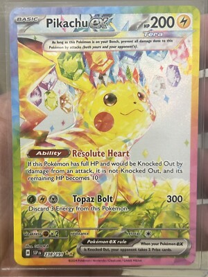 Pikachu ex 238/191 Surging Sparks SIR (Special illustration Rare) PACK ...