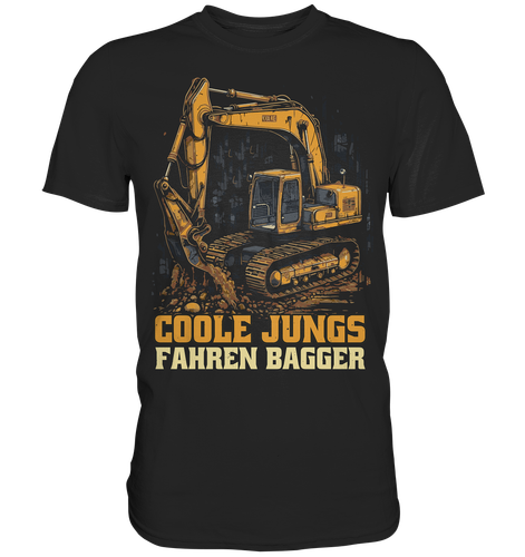 Coole Jungs Fahren Bagger Radlader Fahrer Baggern Baustelle Bauarbeiter ...